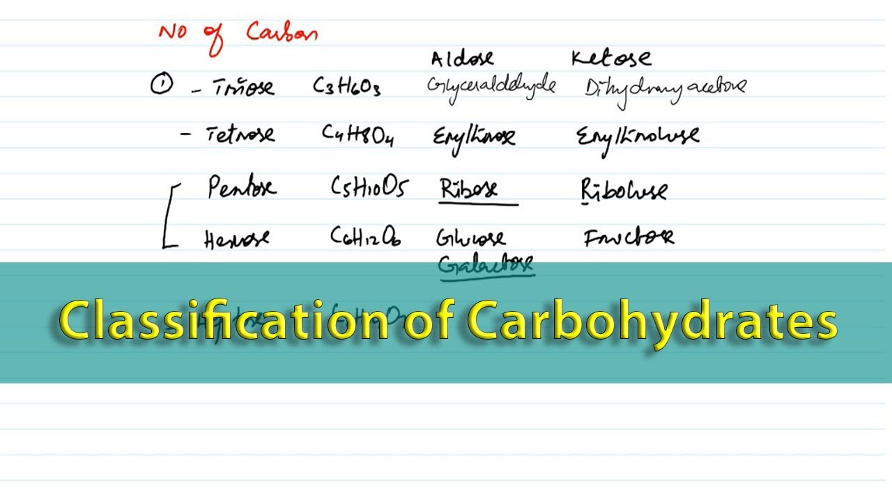 Classification of Carbohydrates and monosaccharide || Biological ...