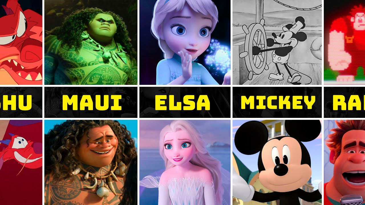 First and Last Appearances of Disney Characters - YouTube