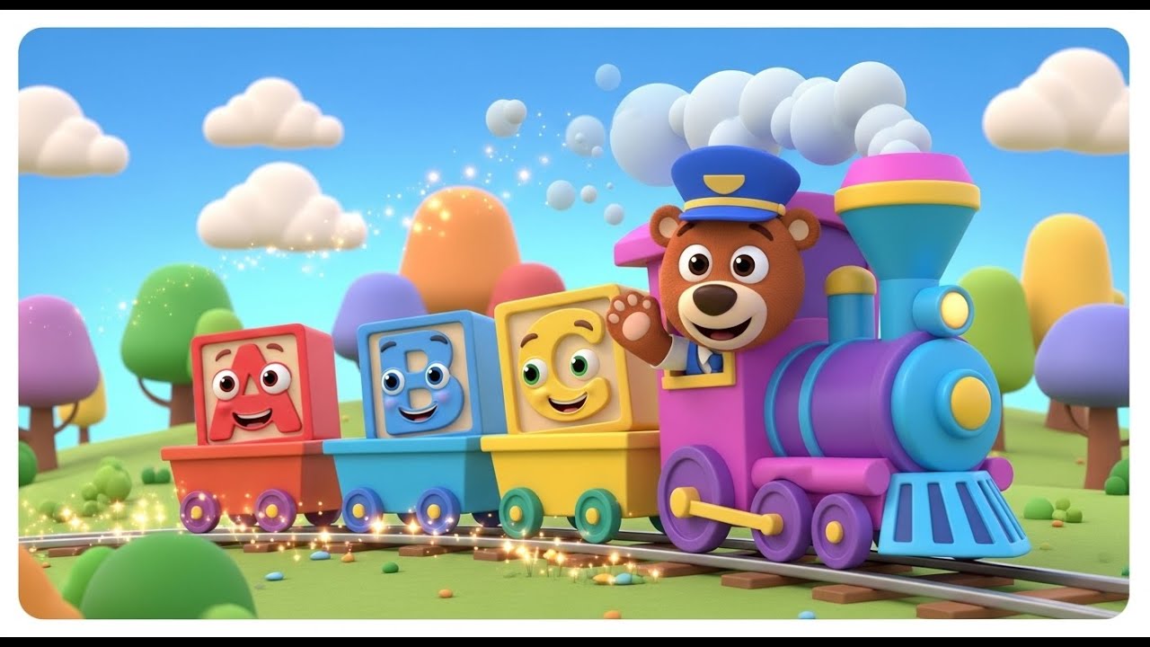 ABC Train Ride | Alphabet Nursery Rhyme Song for Kids - YouTube