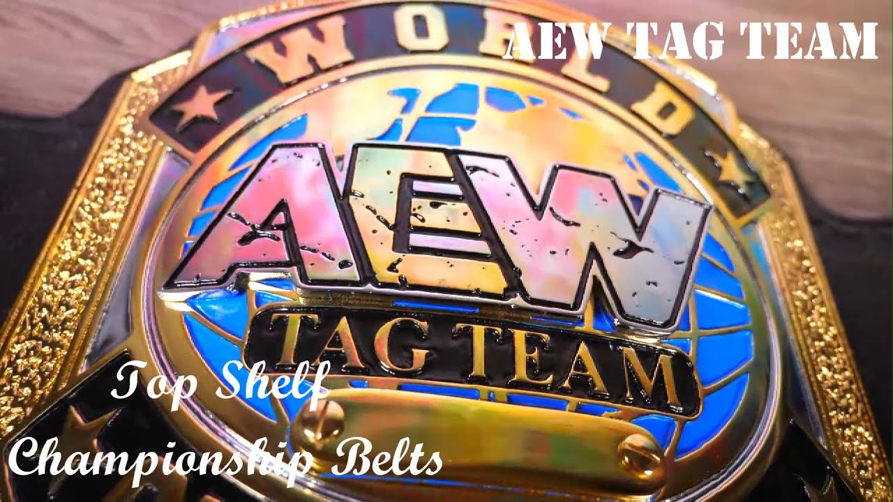 AEW Tag Team Title Replica by Top Shelf Championship Belts! - YouTube