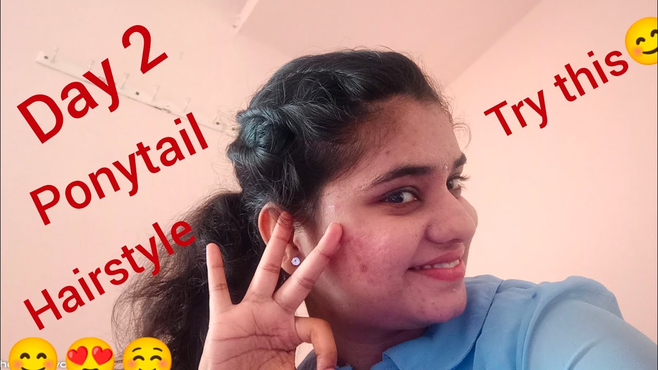 10 days of ponytail hairstyle challenge👍| | Ponytail hairstyle | | Day ...