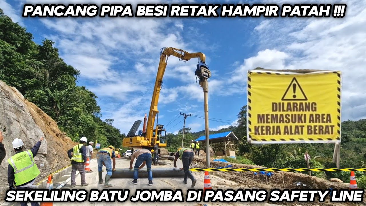 Pancang Pipa Besi Retak Hampir Patah !!! Sekeliling Batu Jomba Di ...