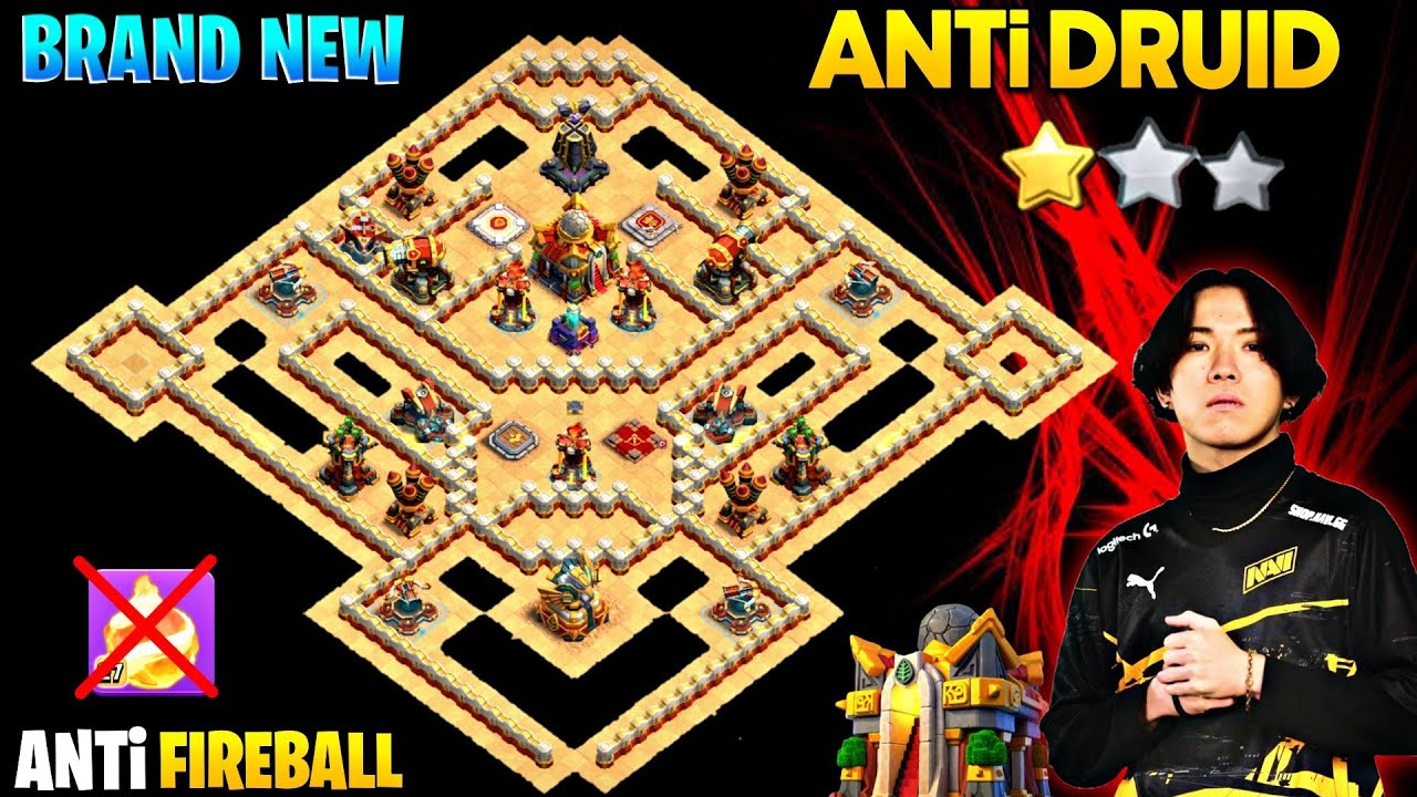 ANTI FIREBALL TH16 BASE LINK| ANTI 2 STAR WAR BASE | BEST TH16 PUSHING ...
