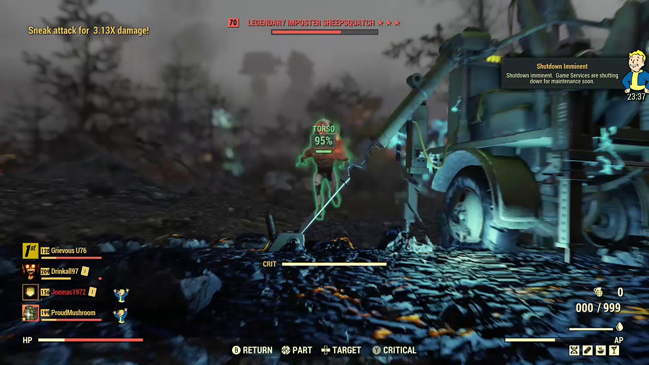 Fallout 76 Imposter Sheepsquatch Grievous U76 - YouTube