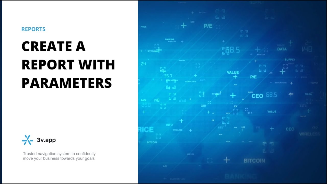 Create a report with parameters - YouTube