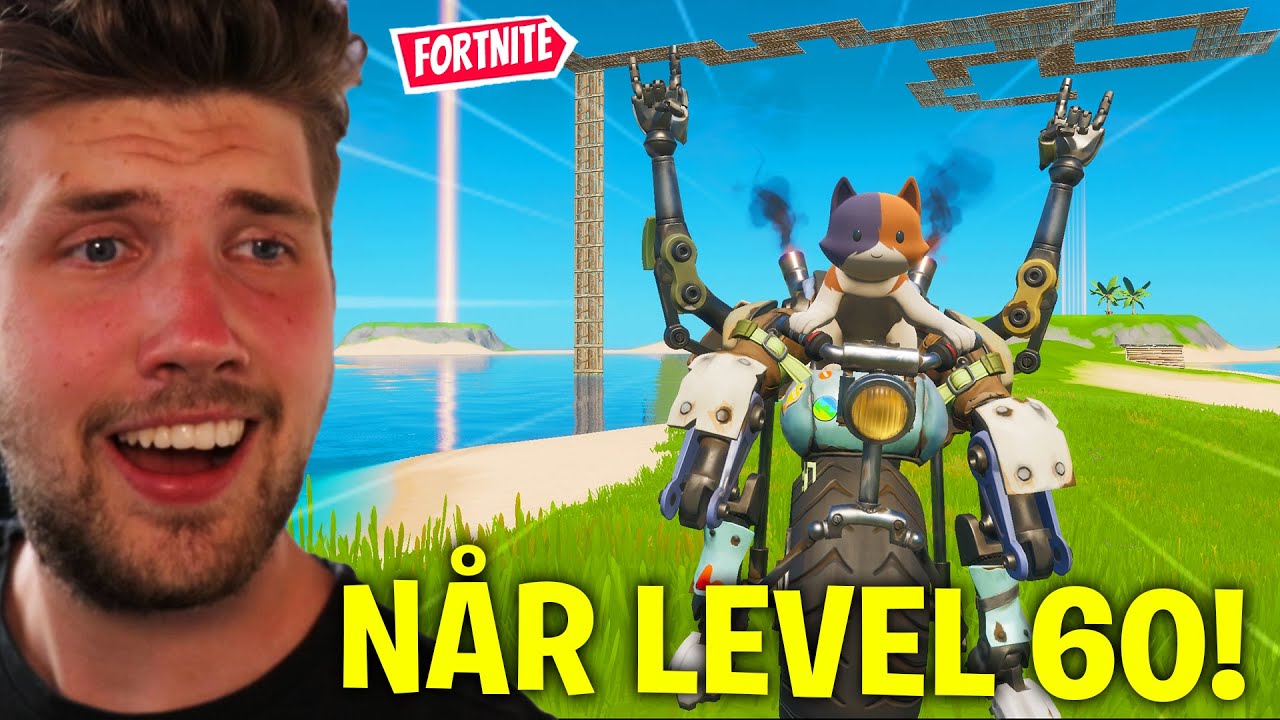 GÅR UPP I LEVEL 60 & LÅSER UPP NYA ROBOT-MEOWSCLES I FORTNITE SÄSONG 13 ...