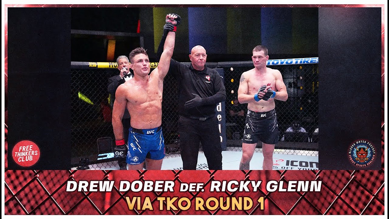 Drew Dober demolishes Ricky Glenn in quick finish at #UFCVegas80 ...