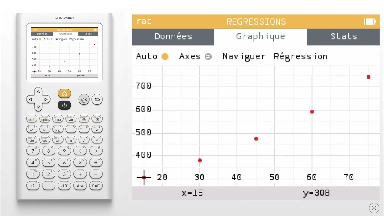Comment tracer une courbe de régression ? - YouTube