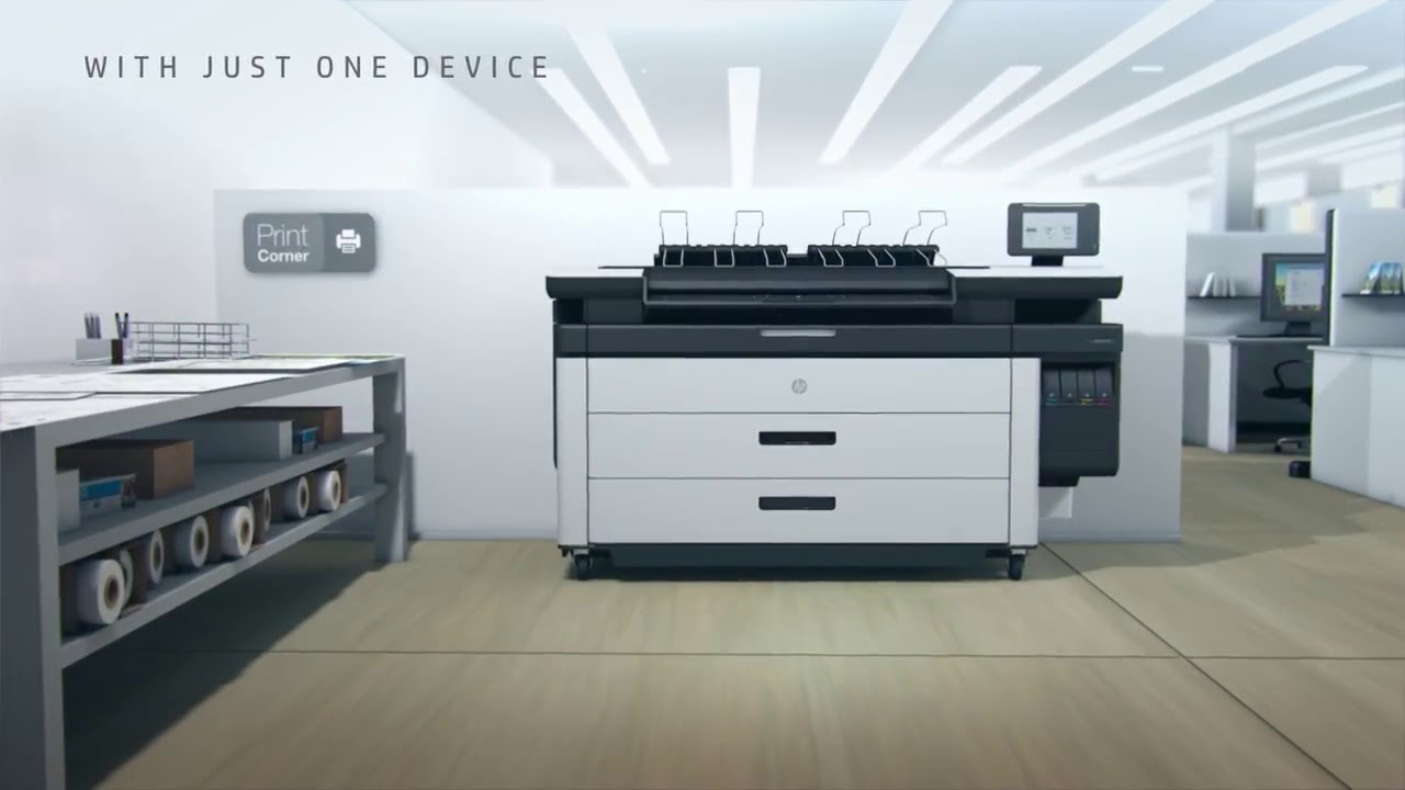 New Printers 2018 — HP PageWide XL 4100 4600 - YouTube