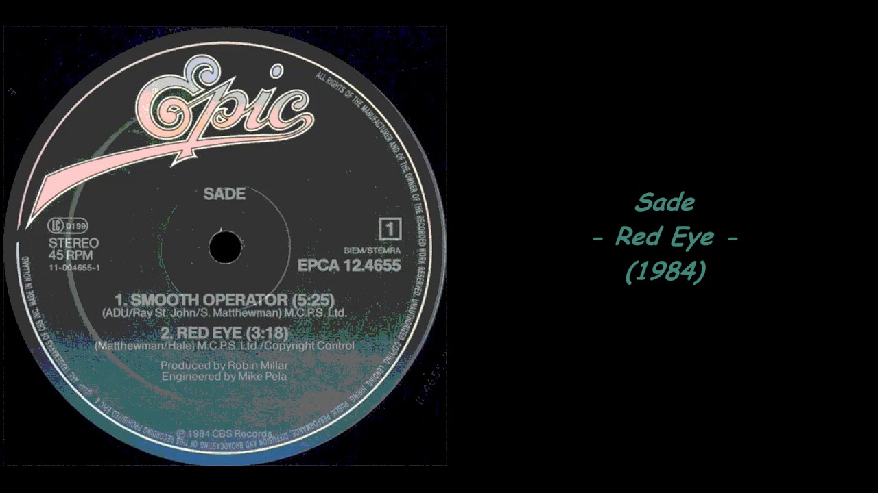 Sade - Red Eye (1984) - YouTube