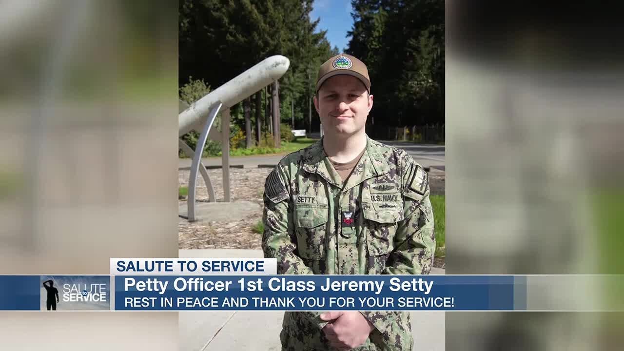 Salute to Service: Petty Officer 1st Class Jeremy Setty - YouTube