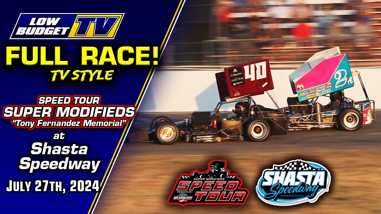 FULL RACE - Supermodifieds at Shasta Speedway! - YouTube