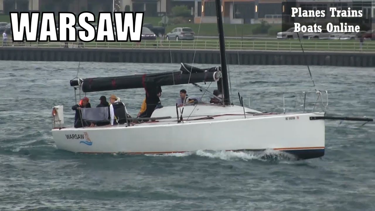 WARSAW Sailboat Cruise By On Way To 2021 Mackinac Race - 1D 35 Turbo ...
