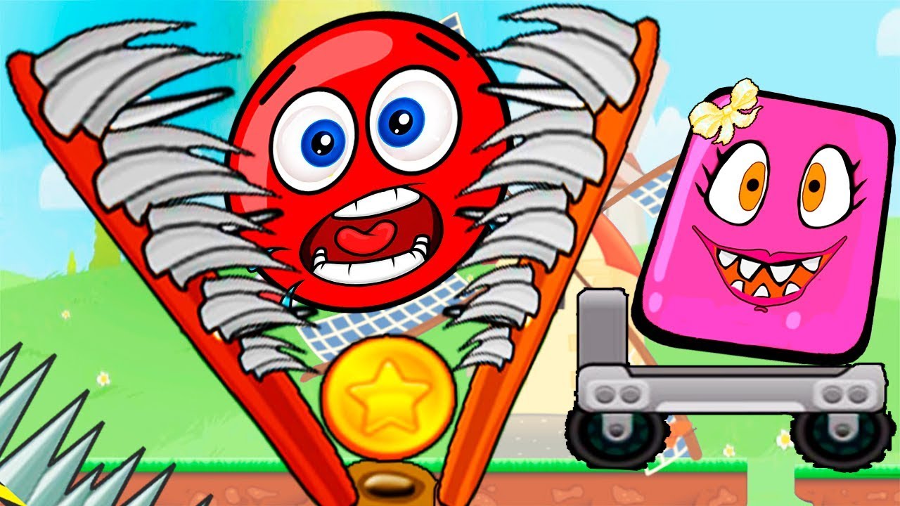 МУЛЬТИК КРАСНЫЙ ШАРИК и Розовый Шар квадрат Девочка New Red Ball