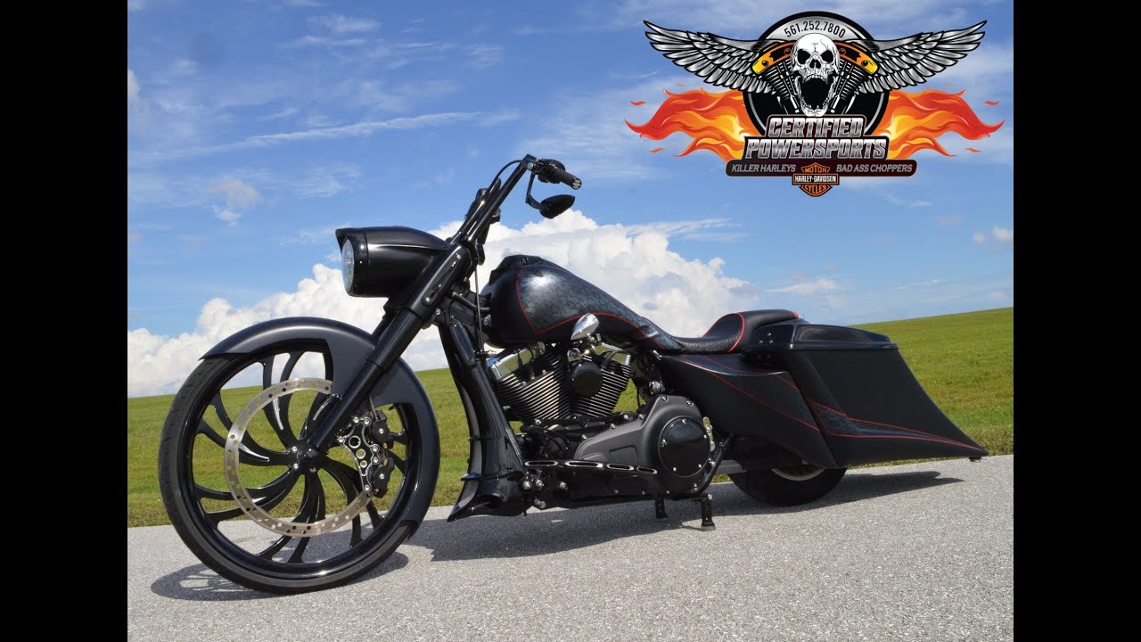 SOLD *** 2011 HARLEY DAVIDSON ROAD KING CUSTOM BIG WHEEL BAGGER ...