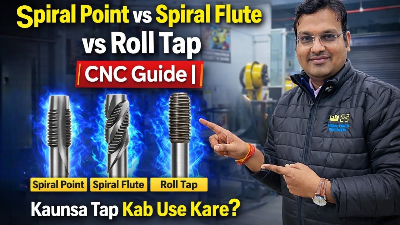 Spiral Point Tap vs Spiral Flute Tap vs Roll Tap – Kaunsa Tap Kab Use ...