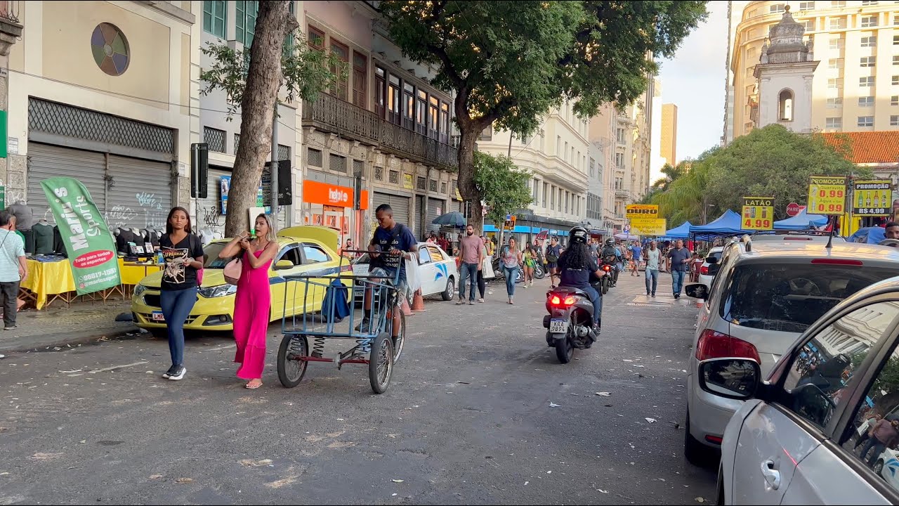 🇧🇷The Real Brazilian Street Life | Rio De Janeiro Centro 6 | Citywalk ...
