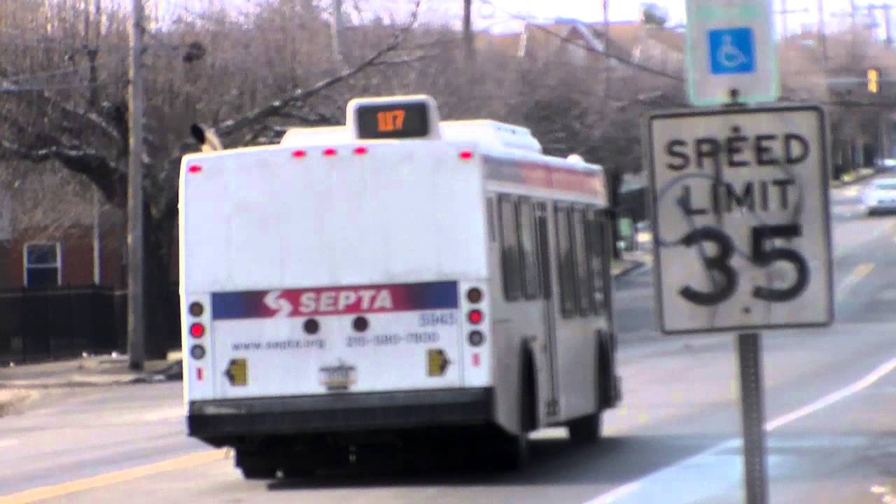 SEPTA BUS: NEW FLYER D40LF 5945 ON ROUTE: 117 - YouTube