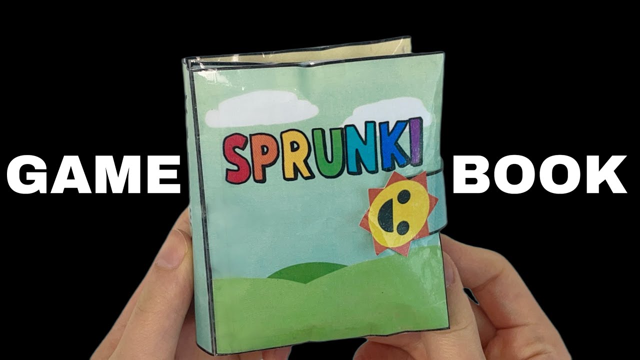 Sprunki Game Book☀️ 스프런키 게임북 | Free template 무료도안 - YouTube