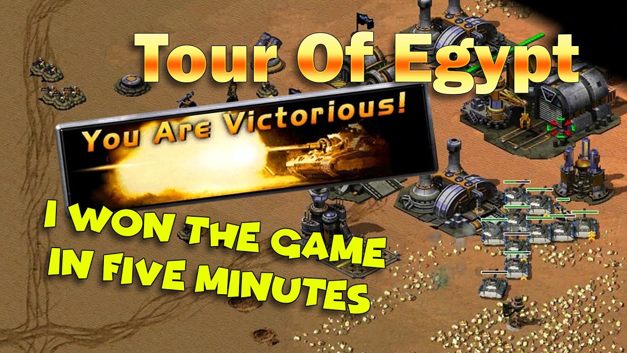 Red Alert 2 Yuri's Revenge - Tour of Egypt 3 vs 3 - YouTube