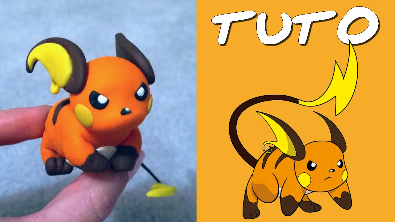 TUTO FIMO | Raichu (de Pokémon) - YouTube