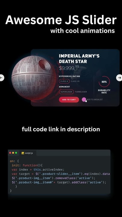 JS Modern Slider #coding #htmlcss #learnhtml5andcss3 #slider - YouTube