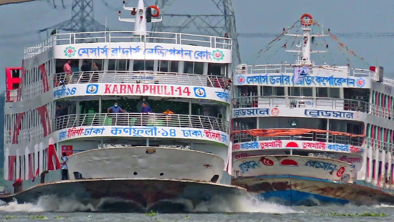 যে তুমুল গতিতে ইলিশার পানে ছুটছে এম ভি কর্ণফুলী ১৪ | MV Karnaphuli 14 ...