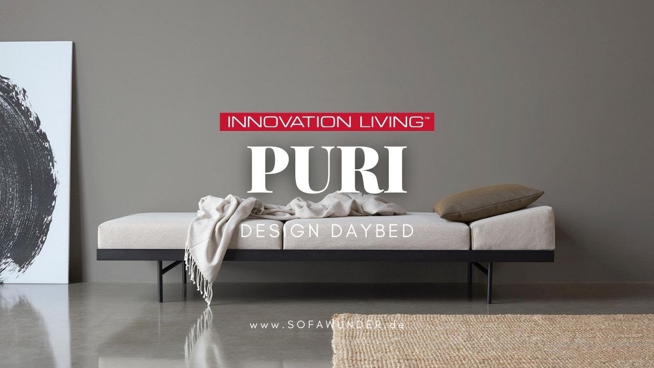 Innovation® PURI Daybed - Retro Design Daybed | Sofawunder.de - YouTube