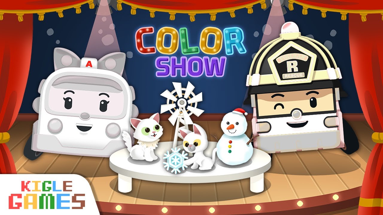 All the White Cars, Get Together! | Poli Colors Game | Brave Cars ...