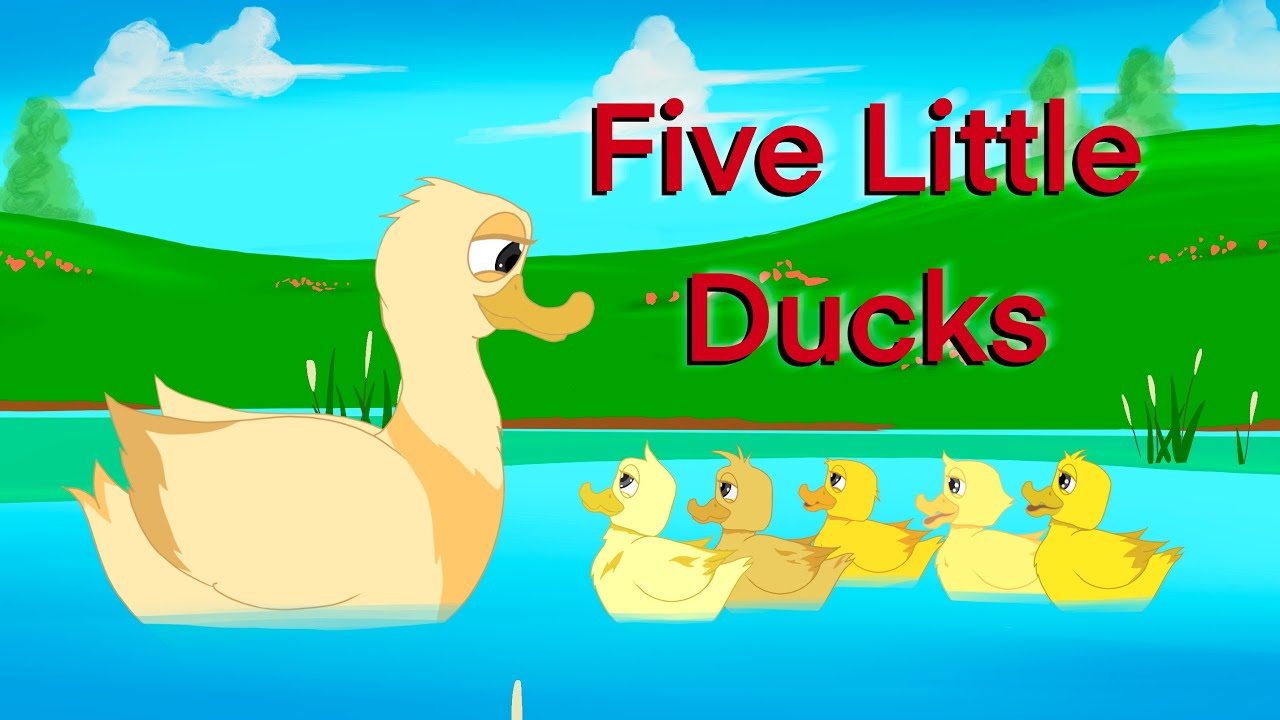 Five Little Ducks , Animated Nursery Rhyme, Safe and Kid Friendly ...