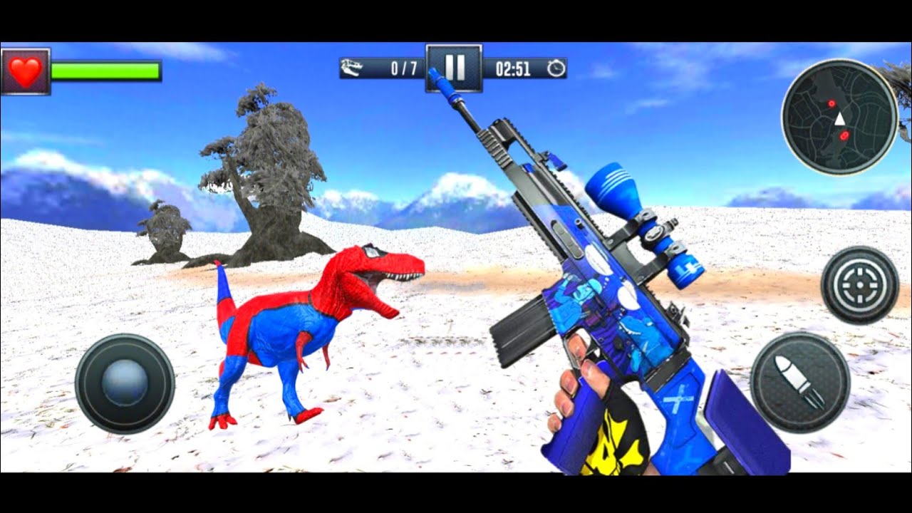 Dinosaur Hunting FPS Shooting Games 3D Android Gameplay - YouTube