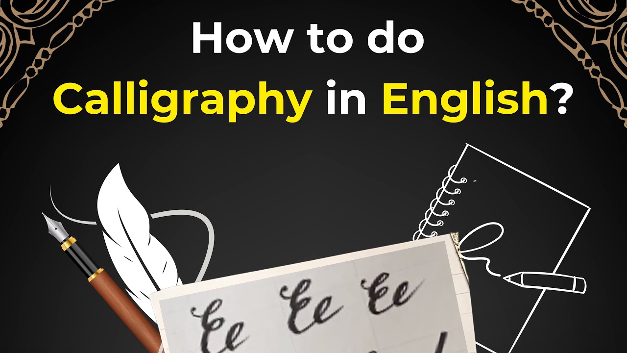 How to do Calligraphy in English class 5 | Shafiqpress - YouTube