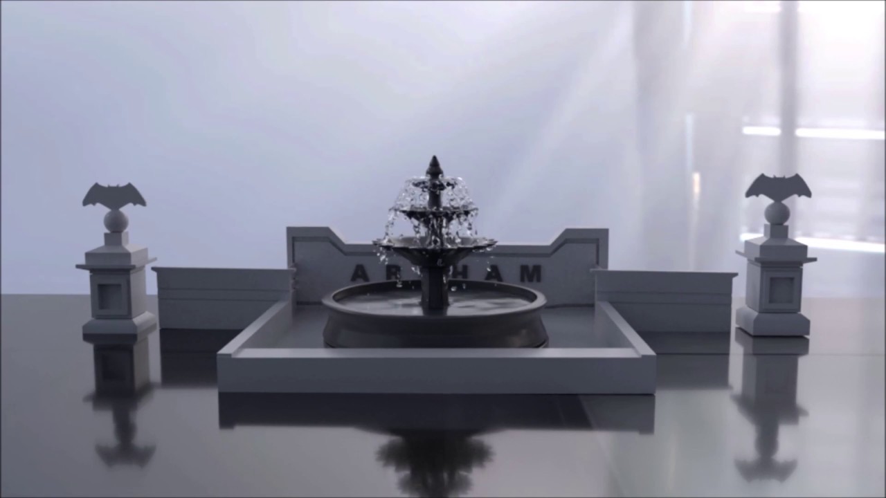 Arkham Fountain - Maya - Bifrost - 3d Model - YouTube