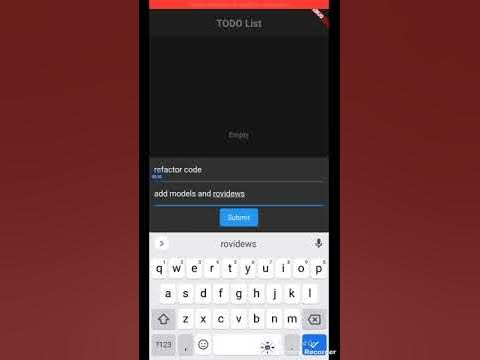 TODO App with Flutter, Nodejs and mongoDB - YouTube