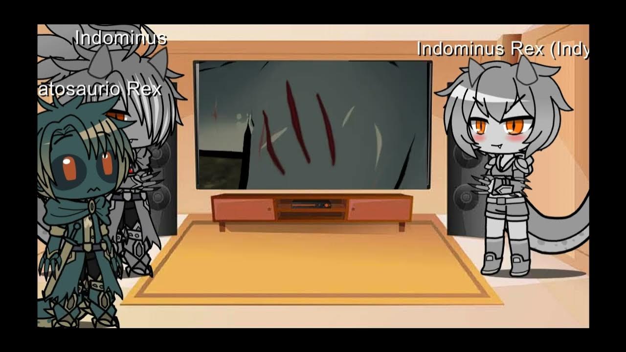 Reaccion De 3 Dinosaurios Indominus Rex Vs Vastatosaurio Rex Animation Gacha Club Edition