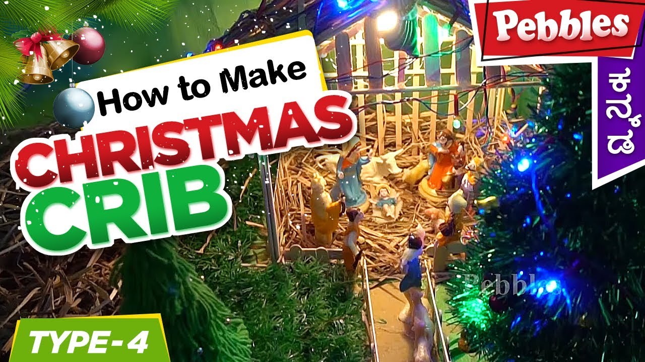 How to Make Easy Christmas Crib-Type 4 | Miniature Christmas nativity ...