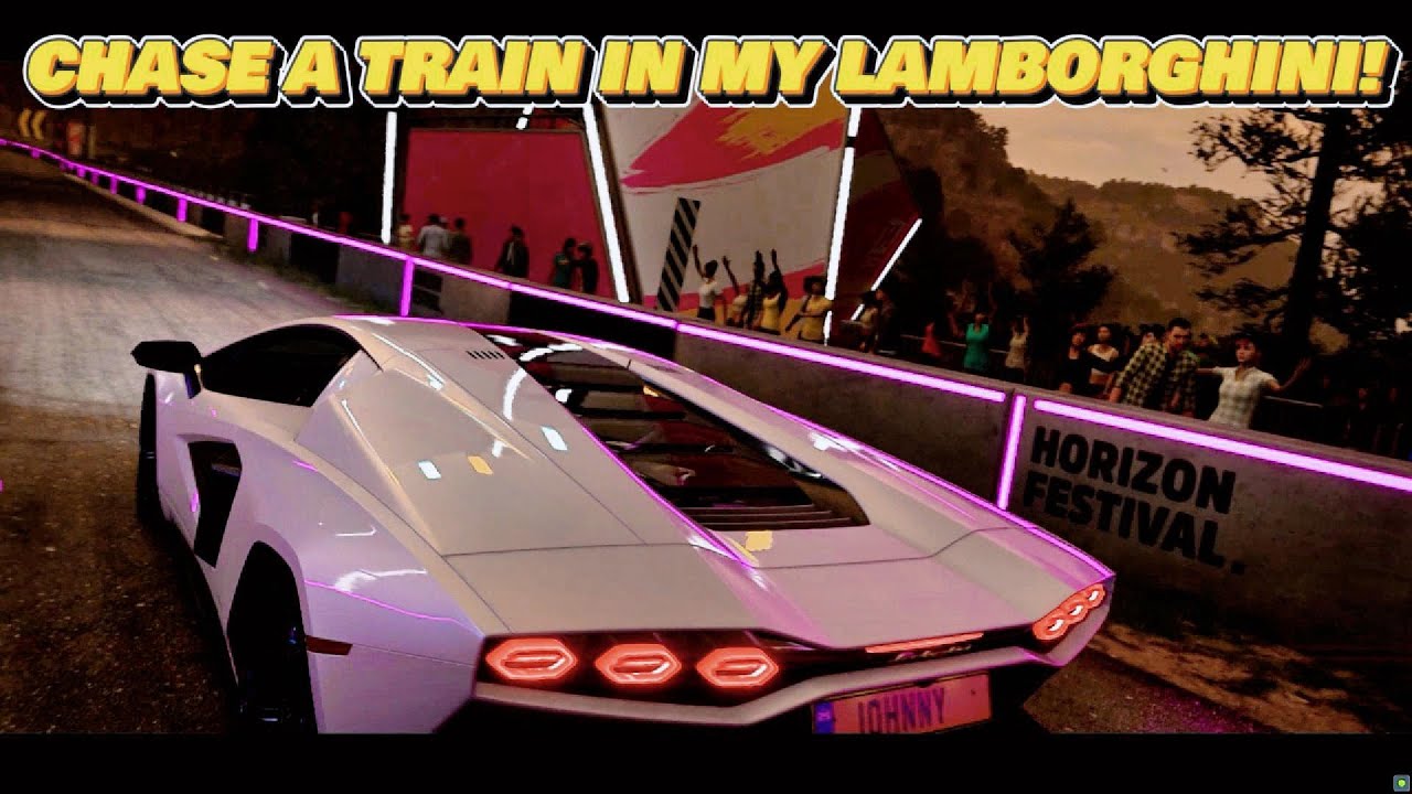 TRAIN V LAMBORGHINI!! #viral #automobile #forza #gta #gaming # ...