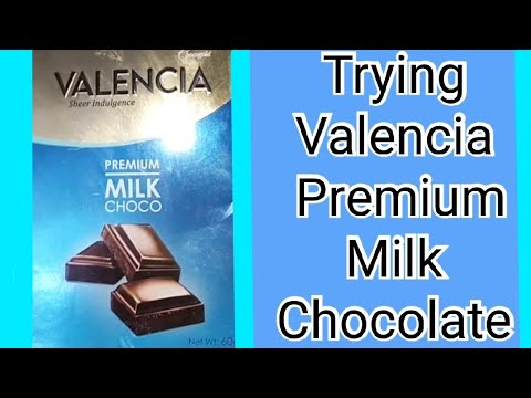 Trying Valencia Premium Milk Chocolate - YouTube