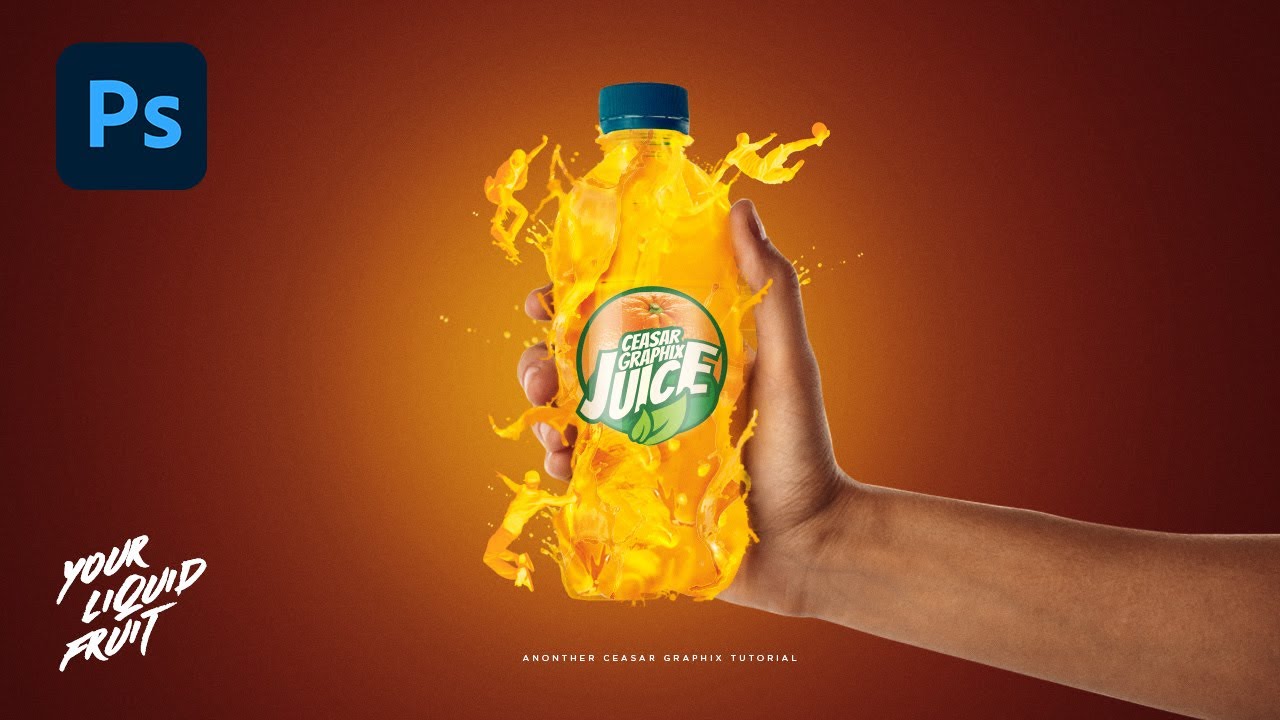 How to Make a Splash Juice Poster(Photoshop Tutorial) - YouTube