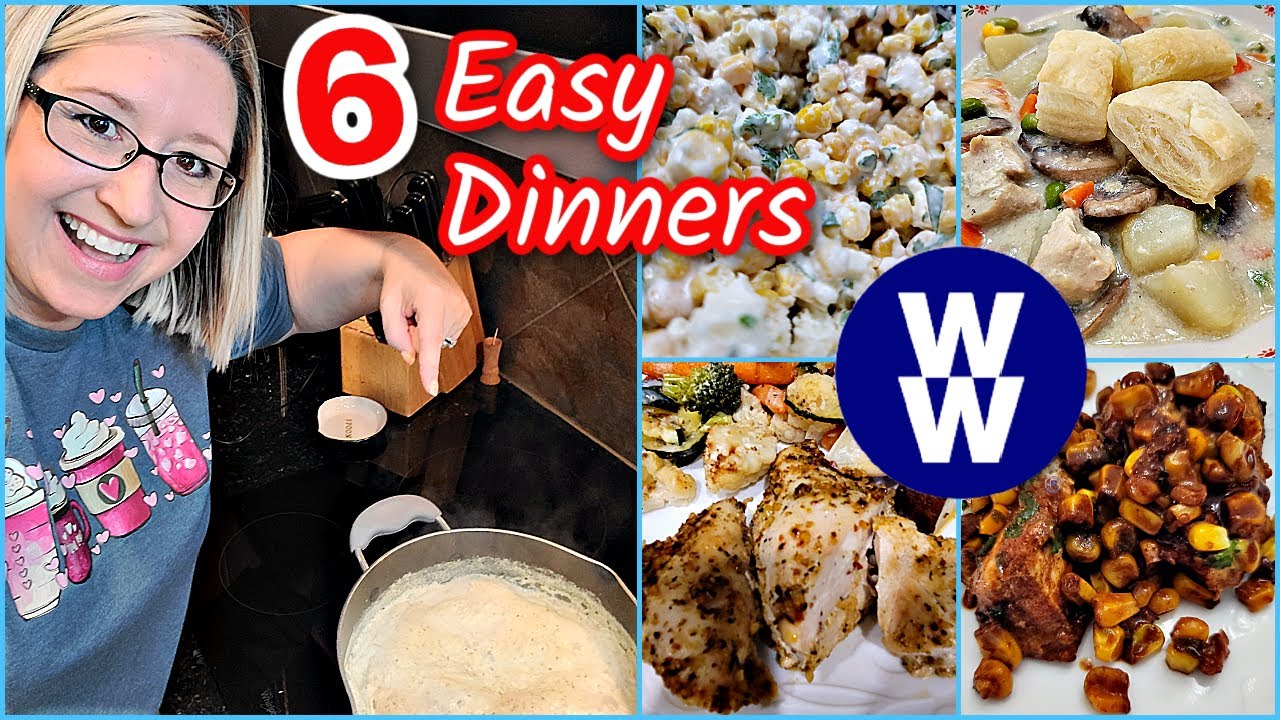 6 EASY WEIGHT WATCHERS DINNER IDEAS LOW POINT - YouTube