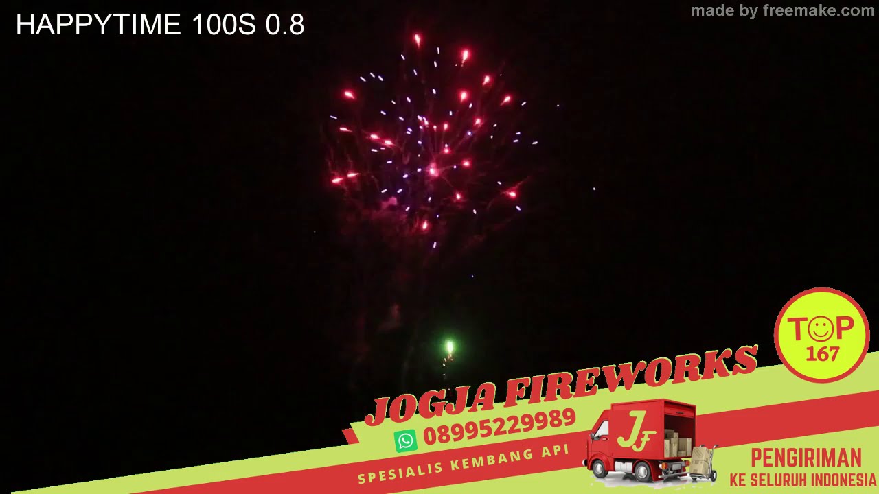 KEMBANG API CAKES HAPPY TIME 100 SHOT 0.8" TOP 167 - YouTube