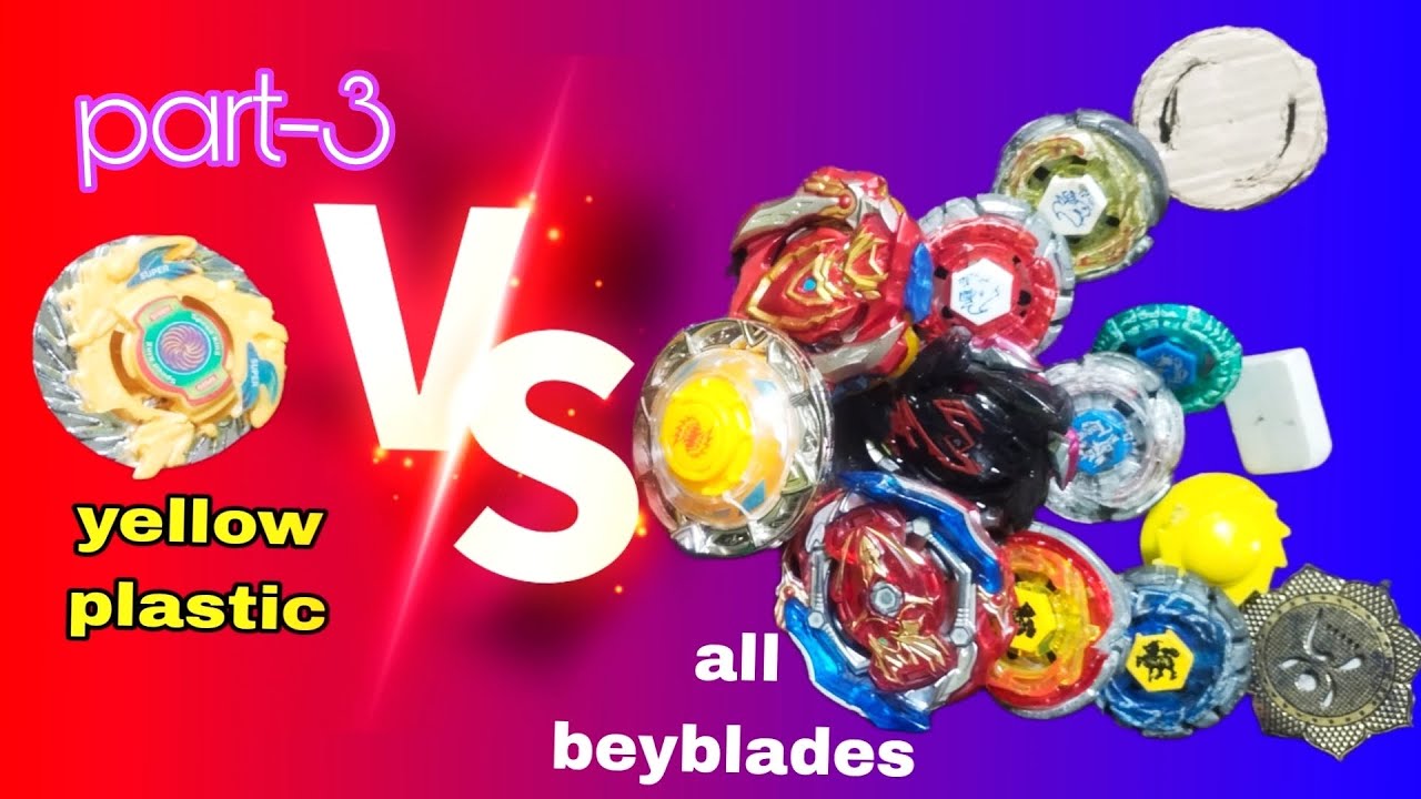 Yellow plastic beyblade vs all beyblades | part-3 |🔥 - YouTube