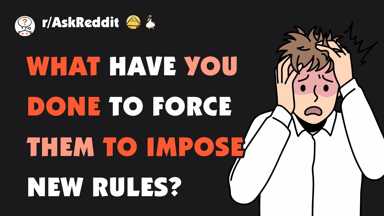 People who were the reasons for certain rules what is your story? - YouTube