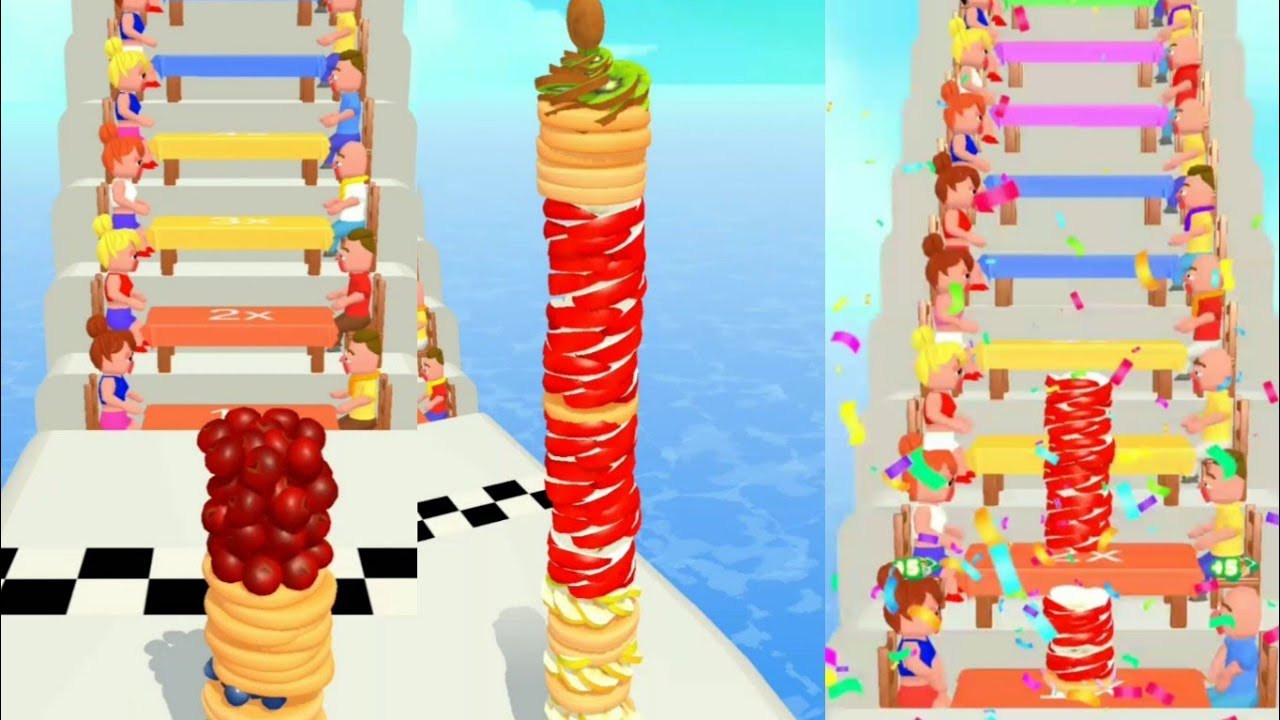 Pancake Run android phone gameplay An gaming 3d pancake Run - YouTube