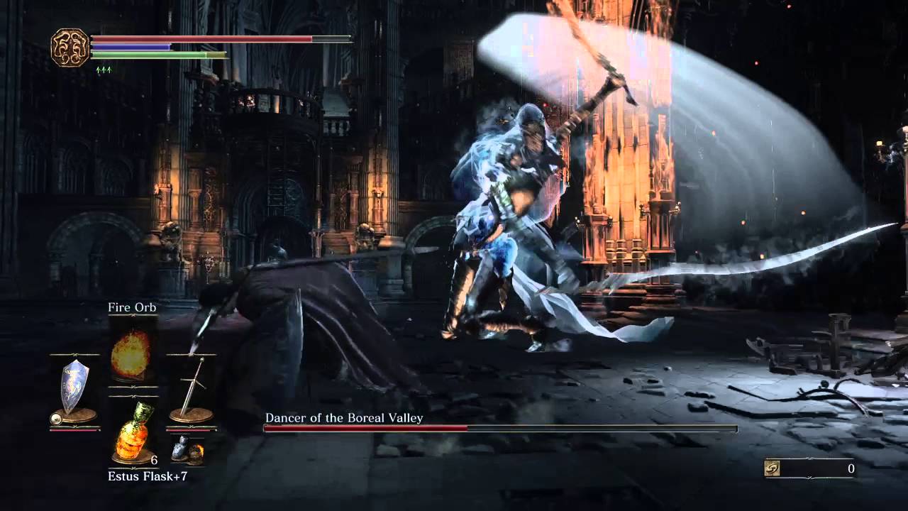 DARK SOULS 3 - Dancer of the Boreal Valley Boss Fight - YouTube