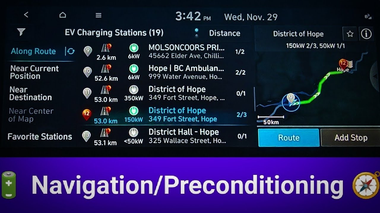 Hyundai EV Navigation with Battery Preconditioning!! (How to) 🔋 🧭 - YouTube