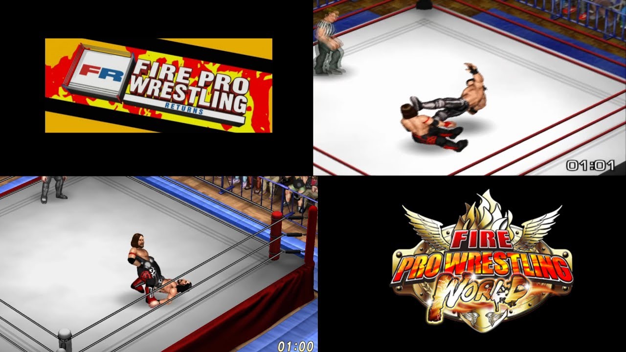 Fire Pro Wrestling World/Returns - Side by Side: AJ Styles vs. Seth ...
