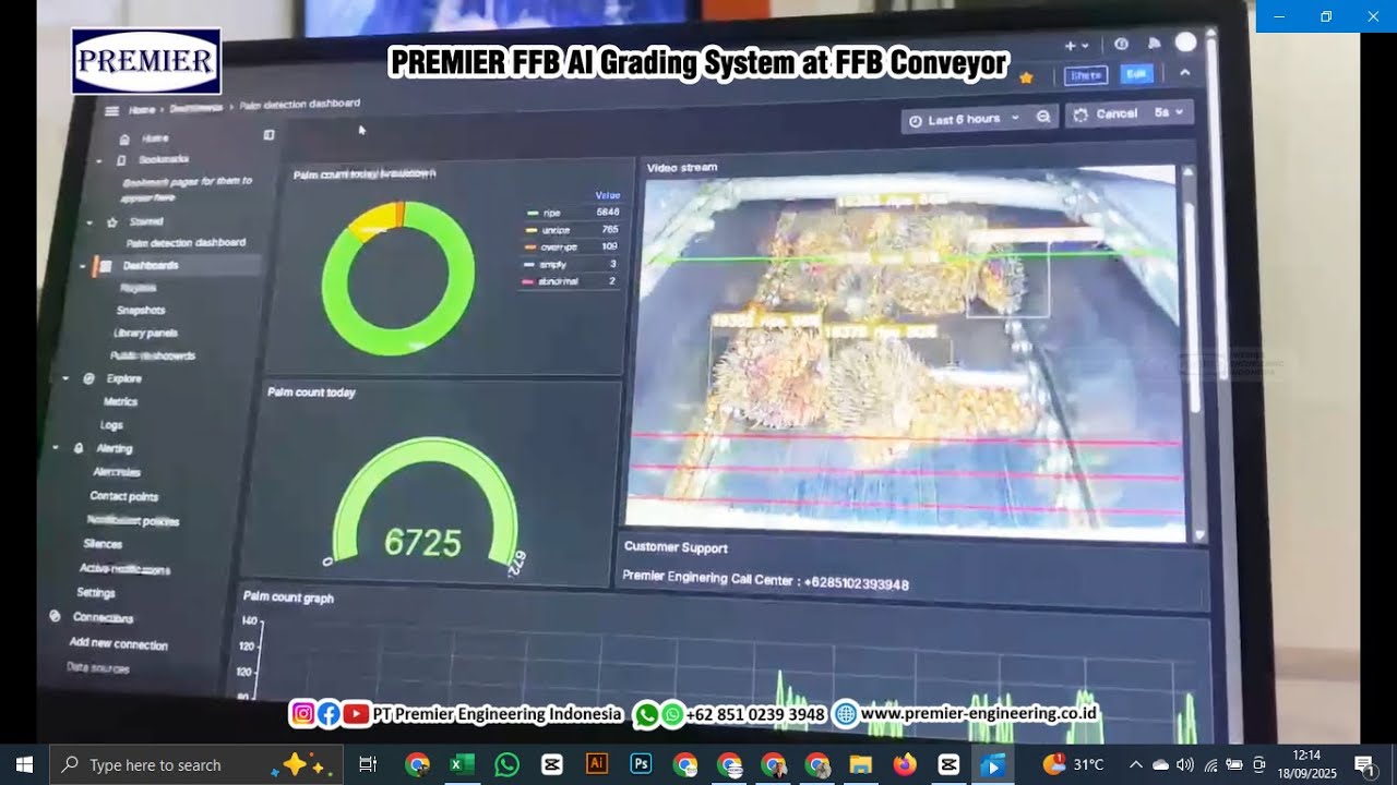 PREMIER FFB AI Grading System at FFB Conveyor - YouTube