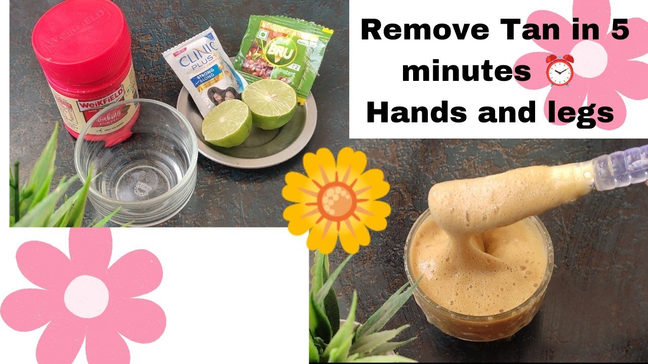 Remove tan in 5 minutes - HANDS AND LEGS ☀️ 🦵- Fast Results | Tan ...