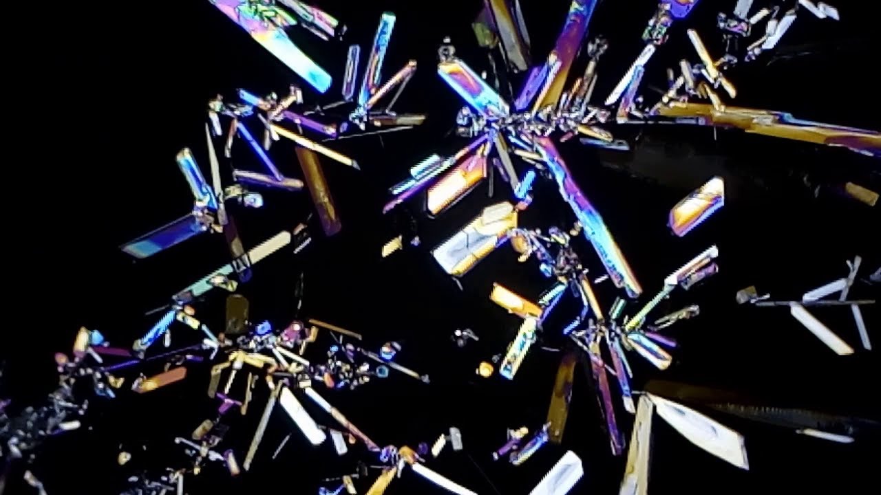 Crystals under microscope - A Time Lapse Video about Crystals Growth ...